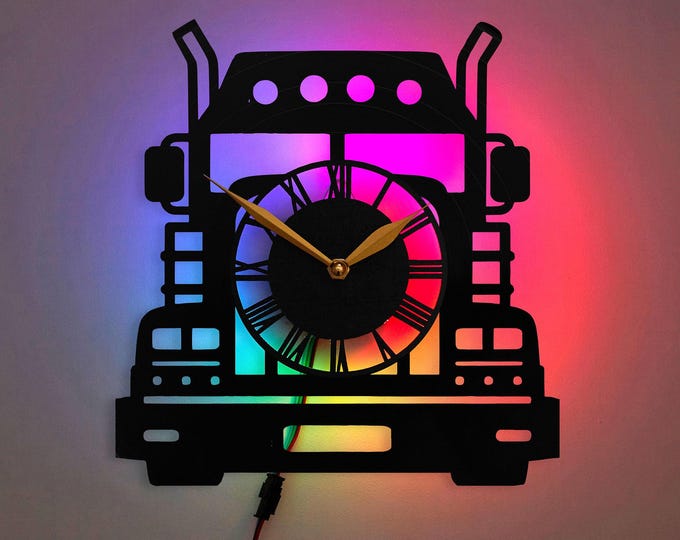 Chubby Trucker Wall Clock Fat Guy Big Man Truck Driver - Etsy Canada