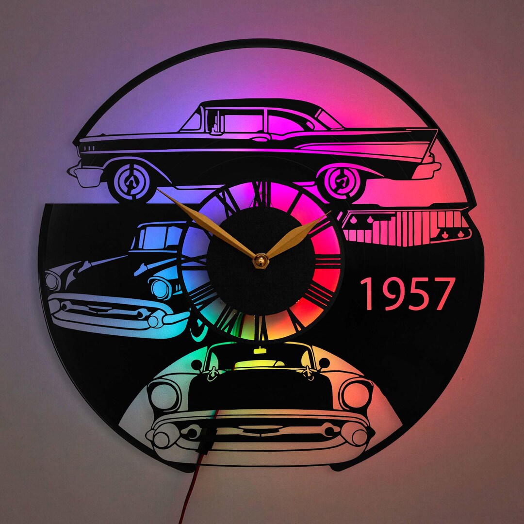 Classic Car Wall Clock - Etsy