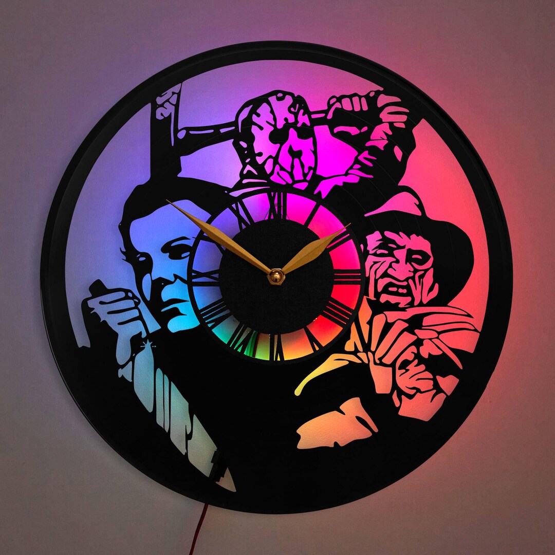 Horror Movie Wall Clock - Etsy