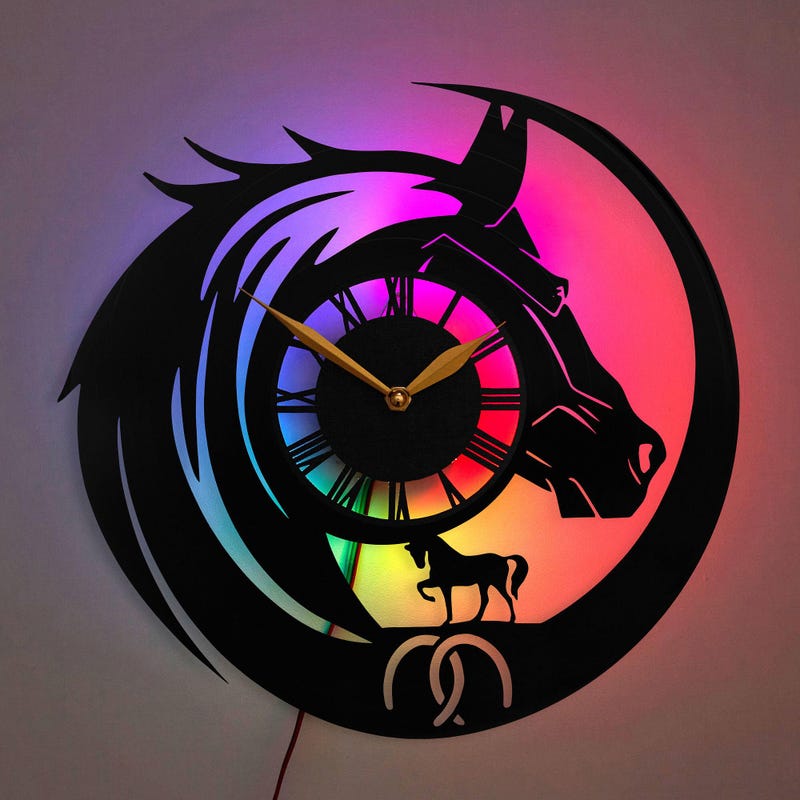 Horse Clock - Etsy