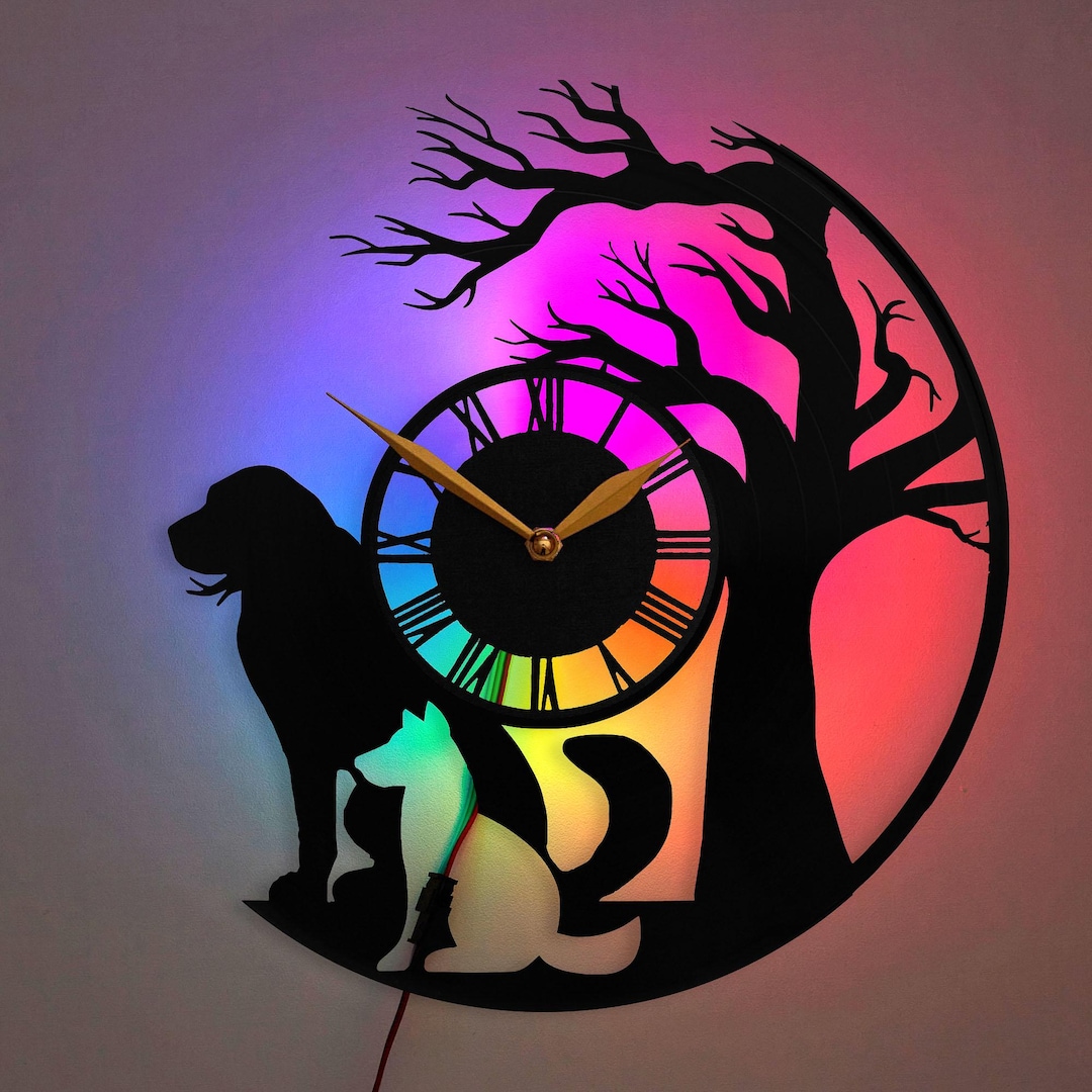 Dogs Clock, Pet Wall Clock, Pet Lover Gift Idea, Dogs Lovers Gift - Etsy