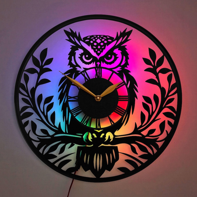 Owl Clock - Etsy