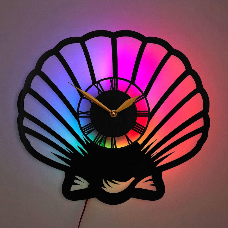 Seashell Clock - Etsy