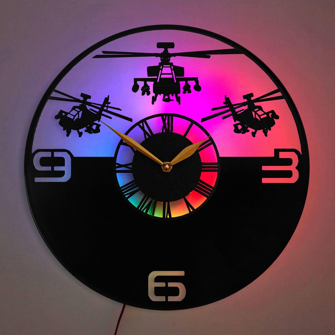 Military Clock, Helicopter Clock, Army Helicopter Gift, Gift for ...