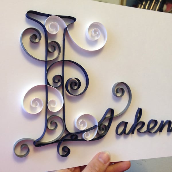 Quilling Name - Etsy