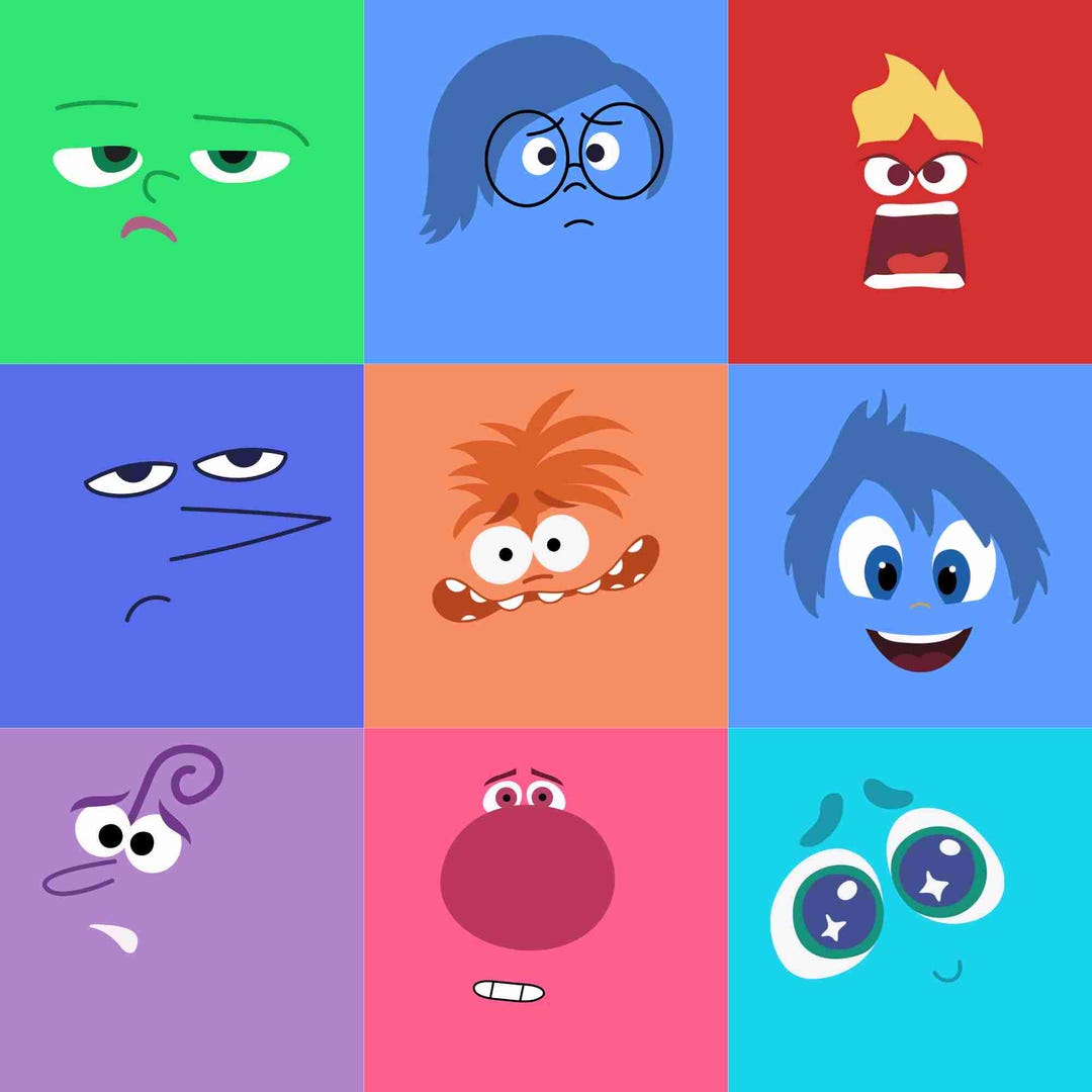 SVG, EPS, PNG Inside Out Face Characters Png, Funny Face Cartoon Svg ...