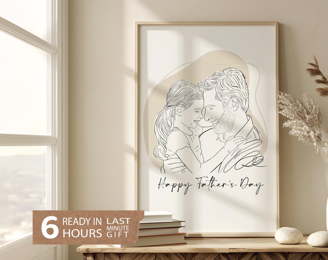 Faceless Family Christmas Portrait – Custom Holiday Line Drawing From ...