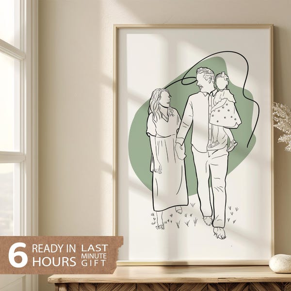Family Drawing - Etsy UK