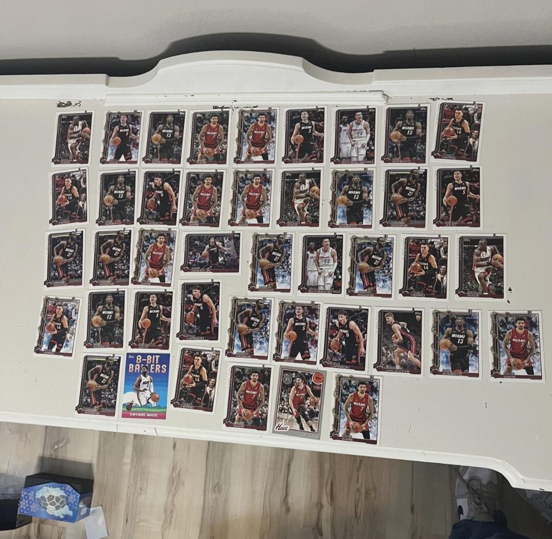 43 Authentic Bulk Basketball Cards Miami Heat Lot! - Etsy