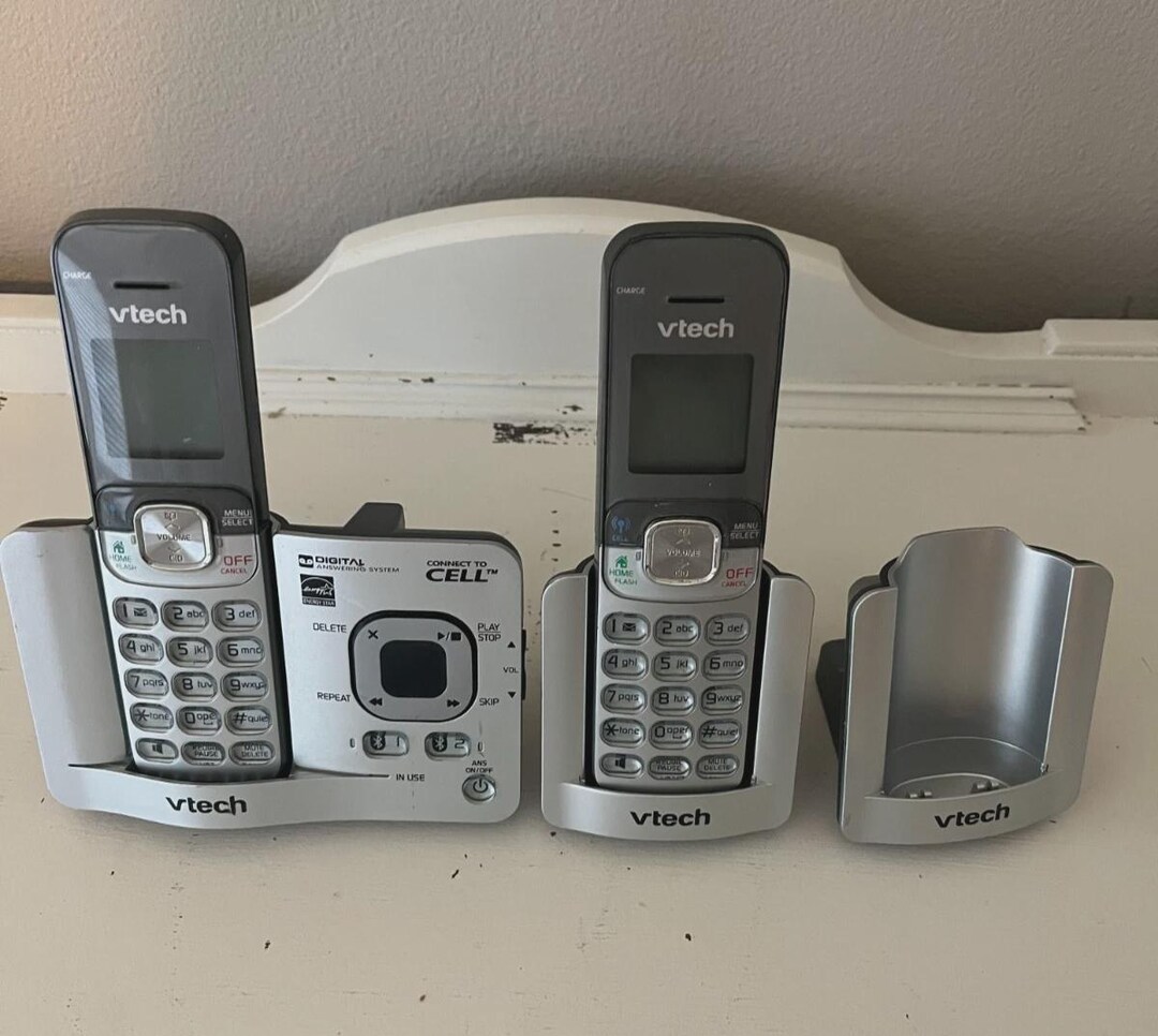 Vtech CS6419-2 1.9 Ghz Dual Handsets Single Line Cordless Phone 3 ...