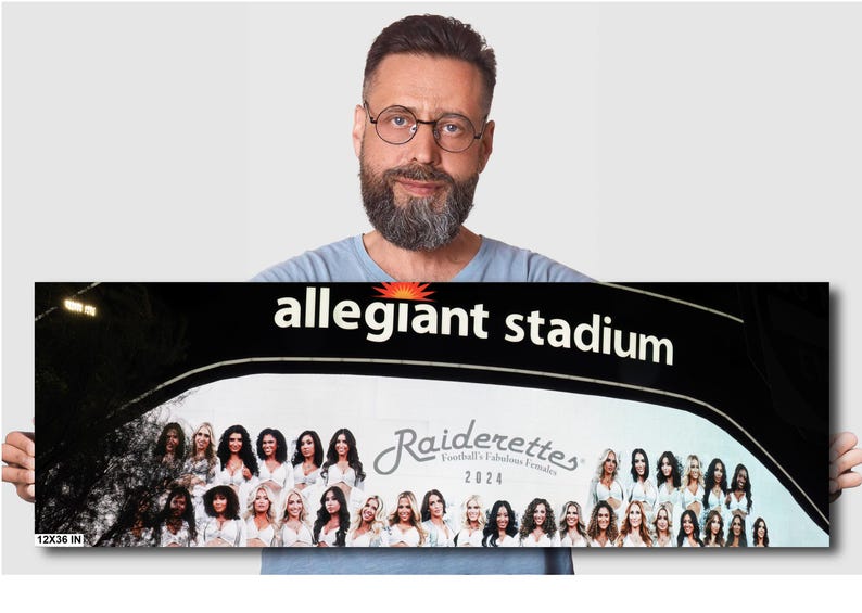 Allegiant Stadium Print: Las Vegas Raiders NFL, Raiderettes - Etsy