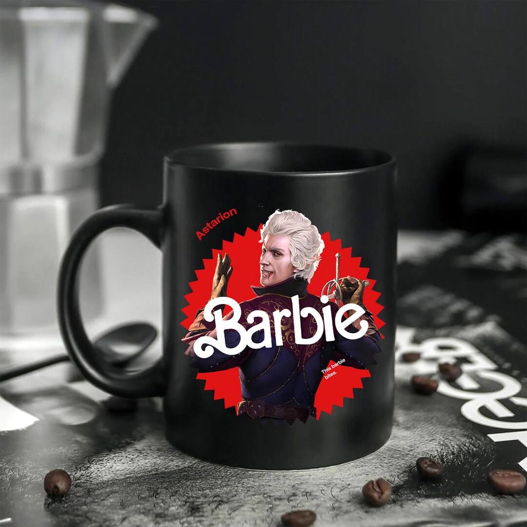 Astarion Barbie Baldurs Gate 3 Mug, Baldur's Gate 3 Mug, Video Game Mug ...