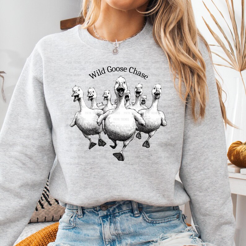 Wild Goose Chase PNG | Trendy Goose Png | Silly Goose Png | Quirky Png ...