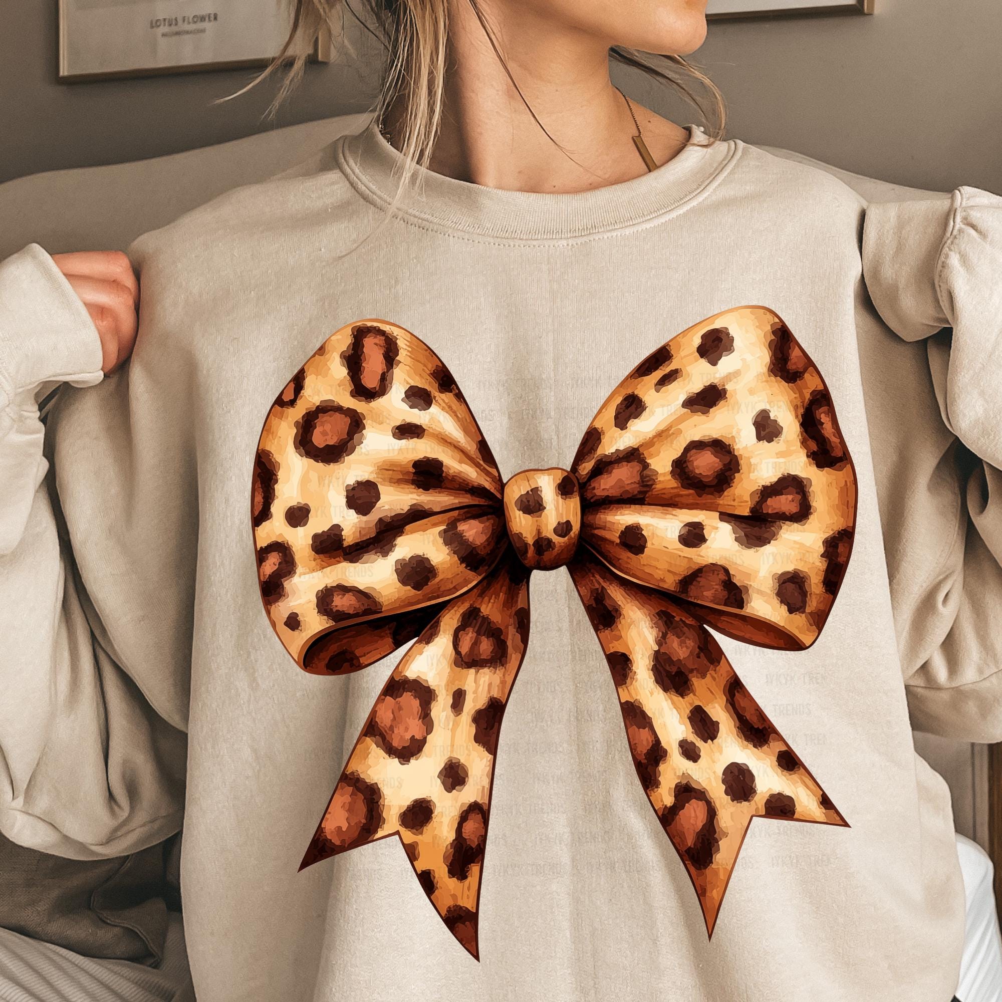 Leopard Print Bow PNG | Girlie Digital Design | Soft Girl Era Png ...