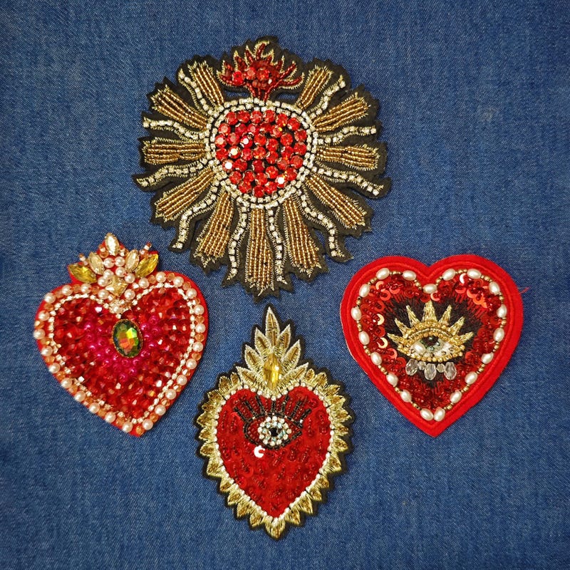 Sacred Heart Patch - Etsy