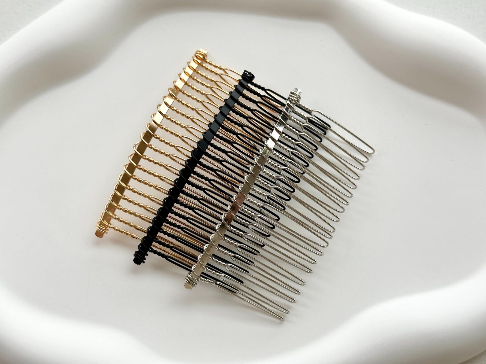 Gold Metal Comb,1 Pcs Comb,hair Comb Supplies,headpiece Diy,hair Comb ...