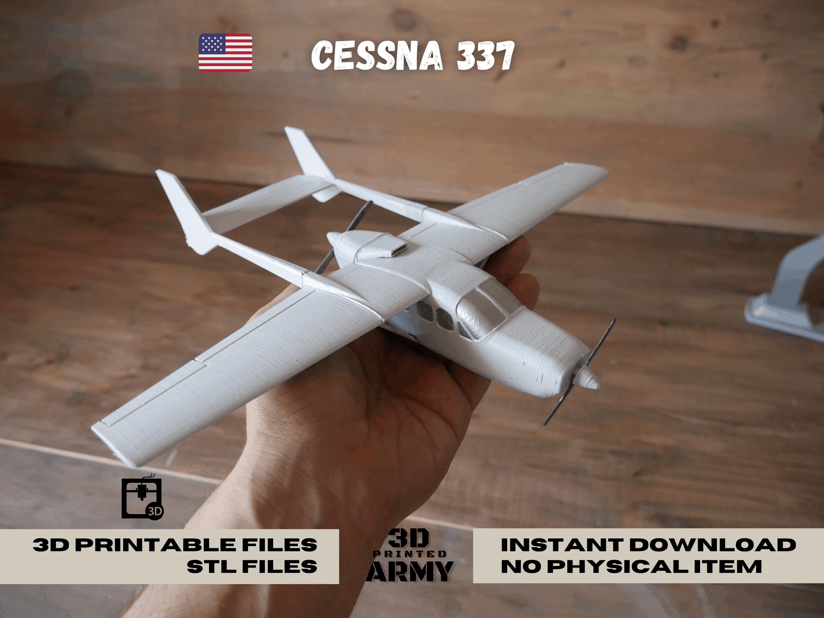 Cessna 337 SKYMASTER - 3D Printed Scale Model - STL Files for 3D ...