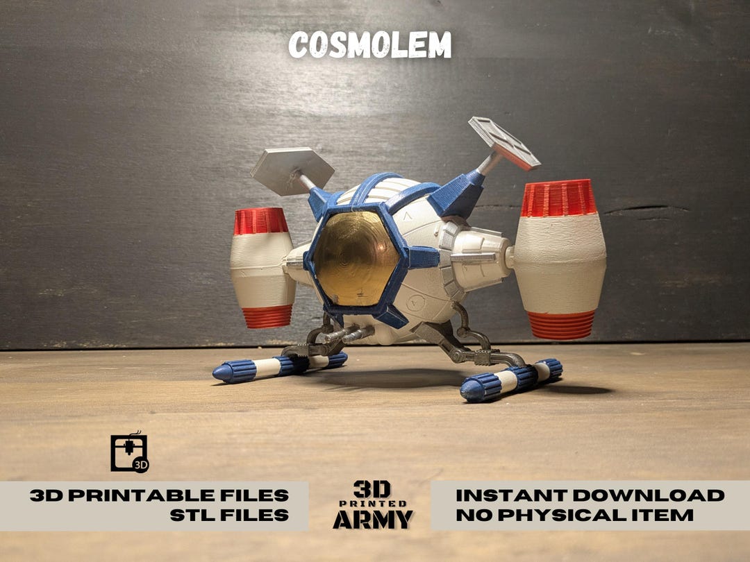COSMOLEM - Captain FLAM Starship - STL Files for 3D Printer - Instant ...