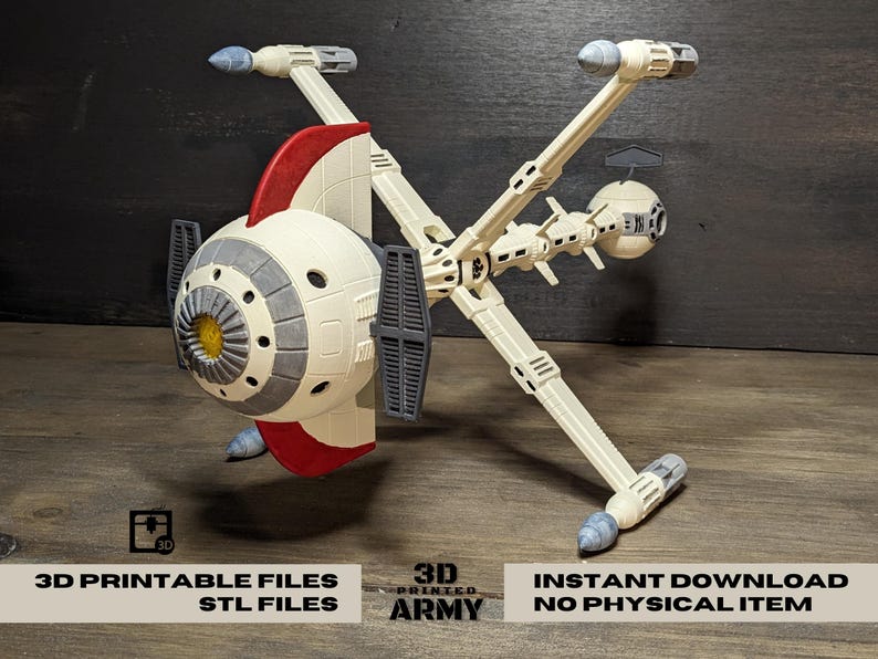 Cyberlab Captain FLAM Starship STL Files for 3D Printing instant ...