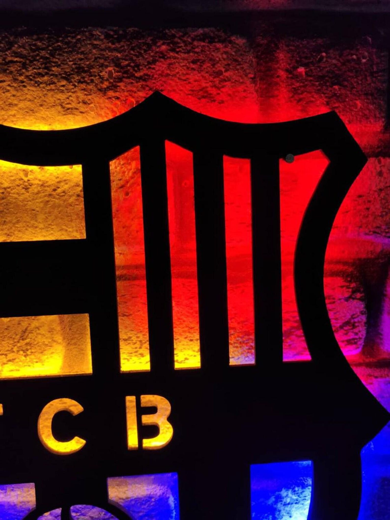 Barcelona Led Light Sign, Football Team, Neon Sign,wooden Wall Sign ...