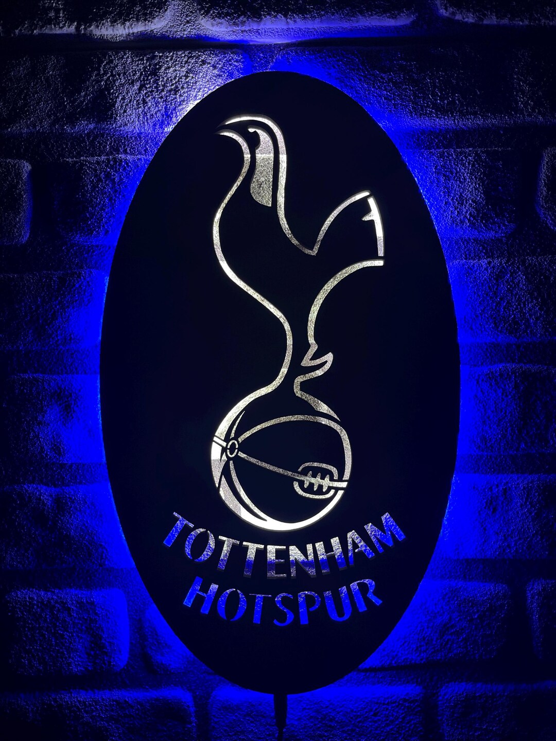 Tottenham Led Light Sign, Football Team, Neon Sign,wooden Wall Sign ...