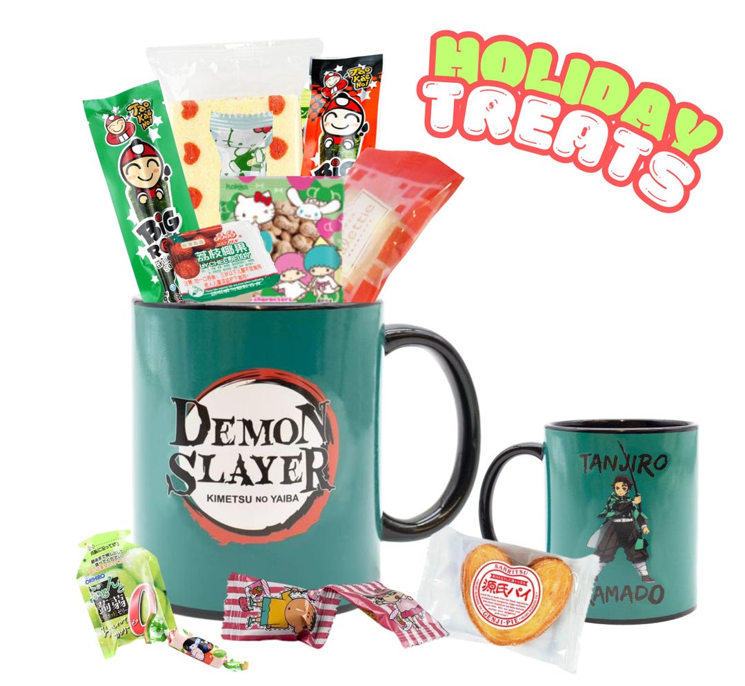 Holiday Christmas Curated Anime Gift Set Asian Japanese Red and Green ...