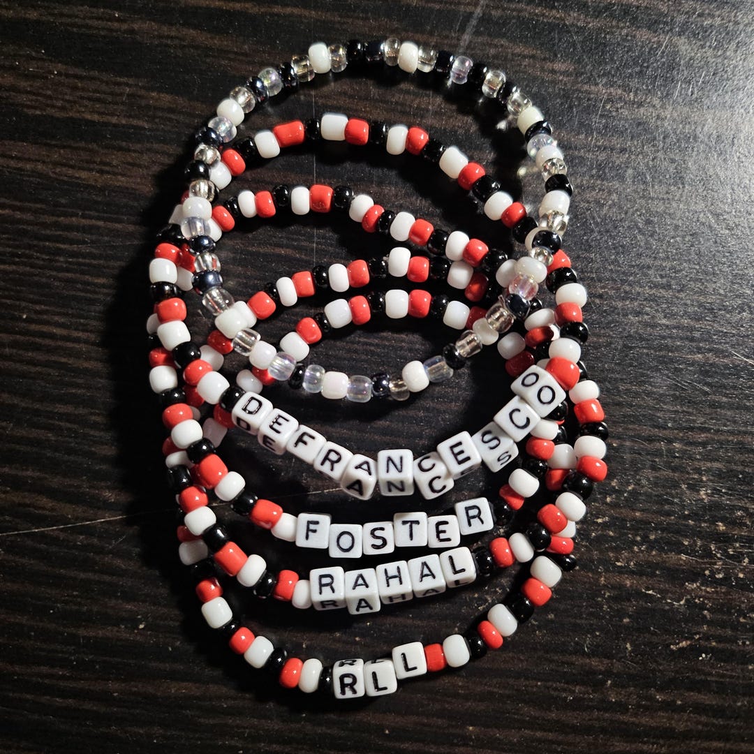2025 Rahal Letterman RLL Indycar Team Beaded Bracelet Bundle of 5 ...