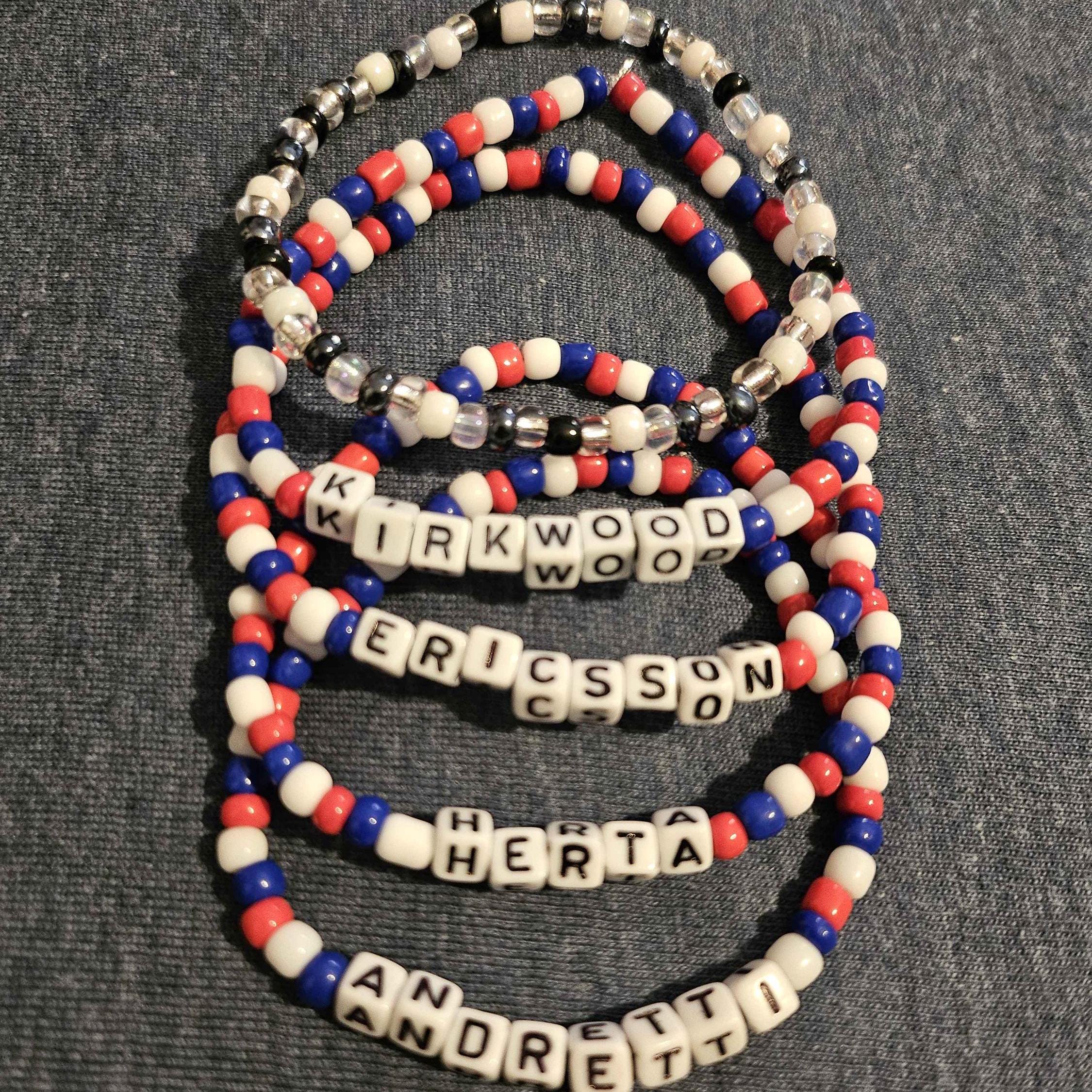 2025 Andretti Indycar Team Beaded Bracelet Bundle of 5 Bracelets ...