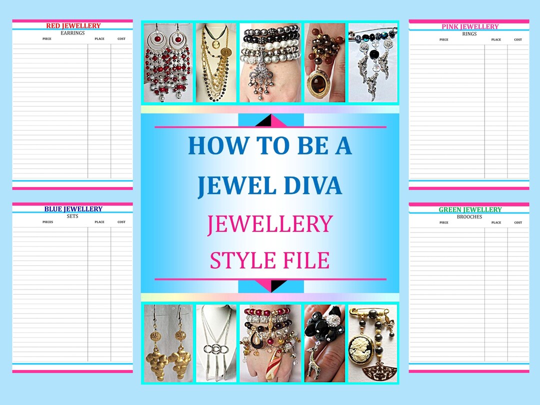 How to Be A Jewel Diva: Jewellery Style File | A4 Printable List ...