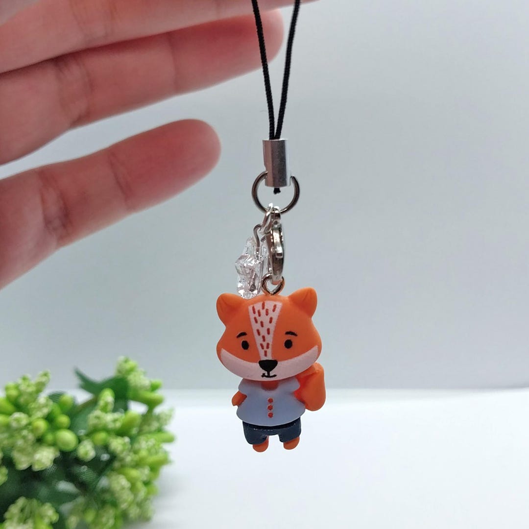 Charms | Cute Fox - Charms for Phone - for Keys- for Bags - for ...