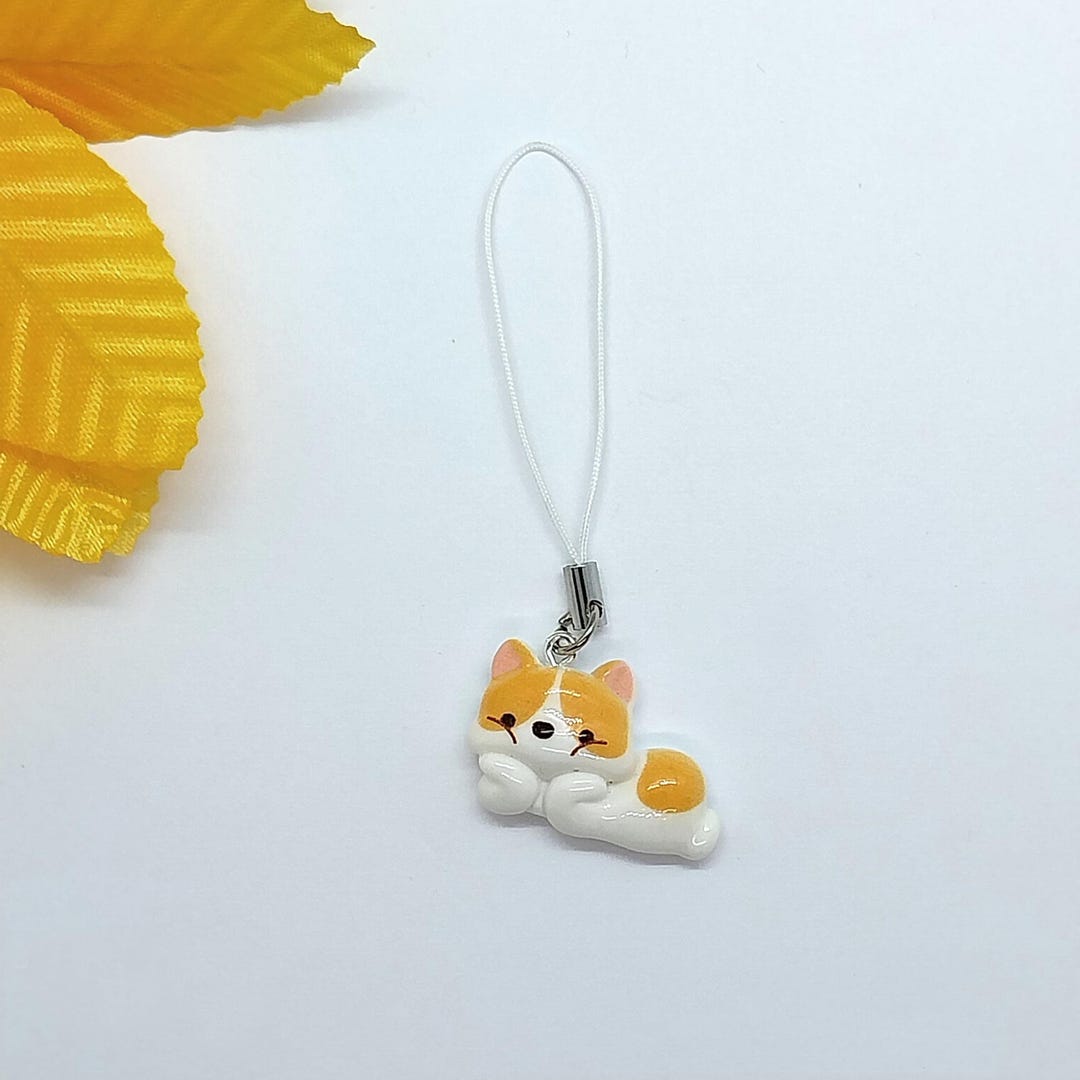 Charms | Cute Kawaii Corgi- Charms for Phone - for Keys- for Bags - for ...