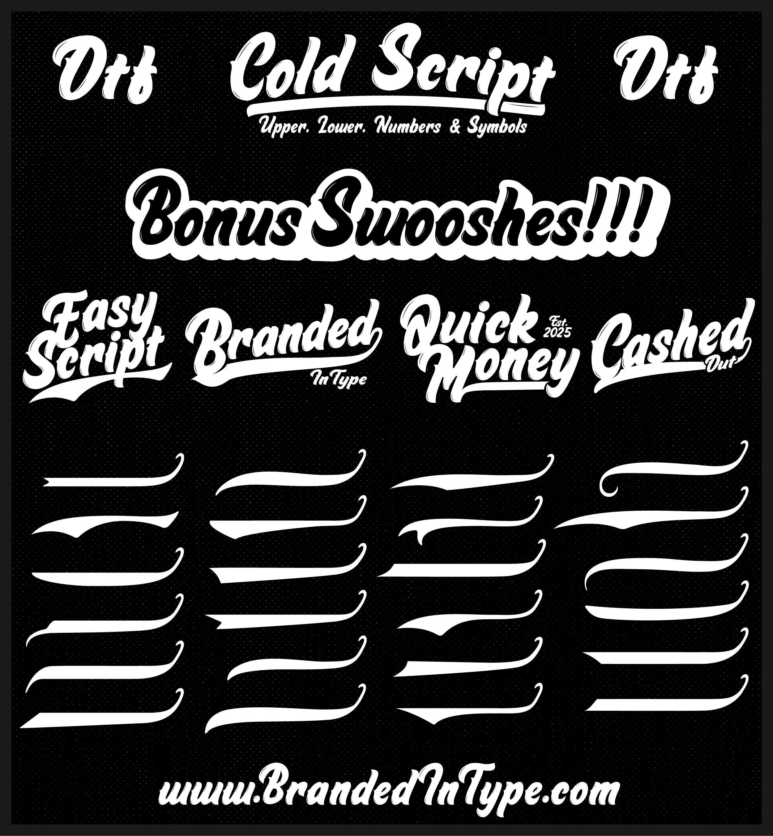 Elegant Cold Script Font With Swooshes - Vintage Blackletter Typeface ...