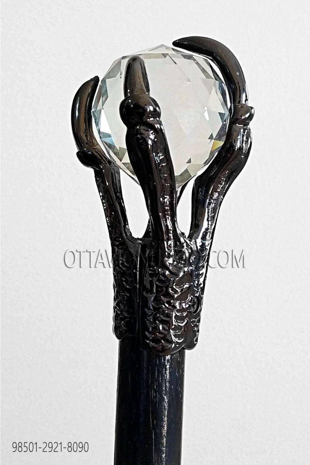 Black Paw Cane With Crystal Ball | Vintage Cane | Gothic Steampunk ...