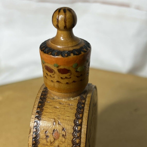 Bulgaria Wood Perfume Holder Hand Painted Decanter S… - Gem