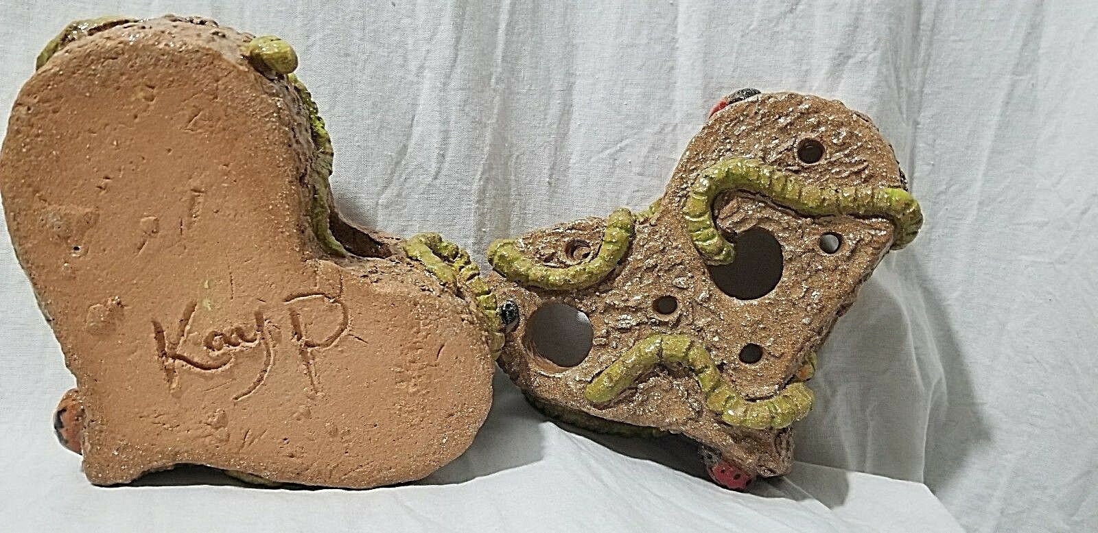 Studio Art the Box of Bugs Ceramic Pottery Signed Worms Bugs - Etsy