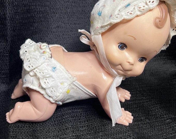 Vintage 1981 Playmates BABY CRAWL AWAY Doll Battery Operated Works - Etsy