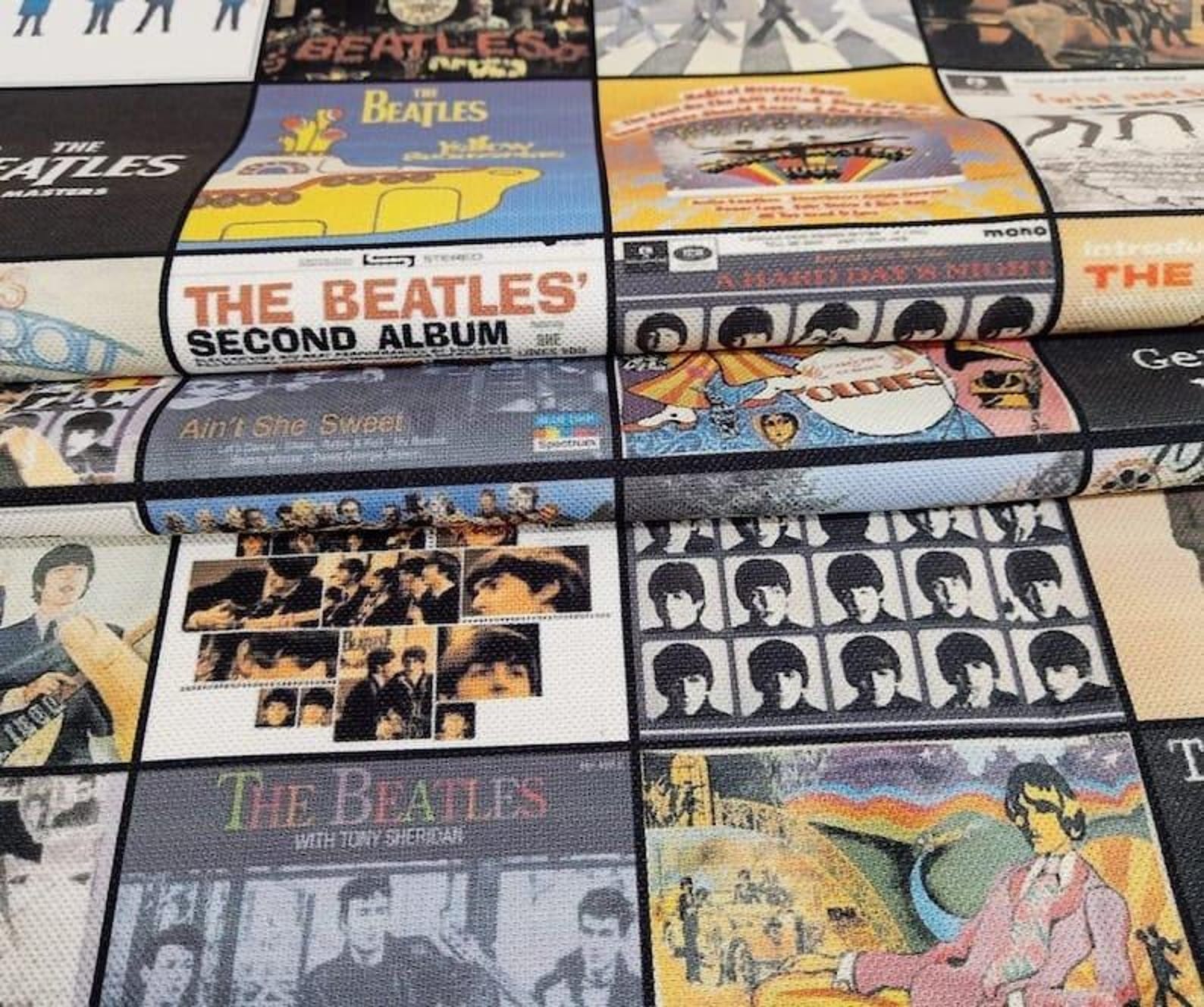 Beatles Fabric, Upholstery Fabric by the Yard, Digital Printed Fabric ...