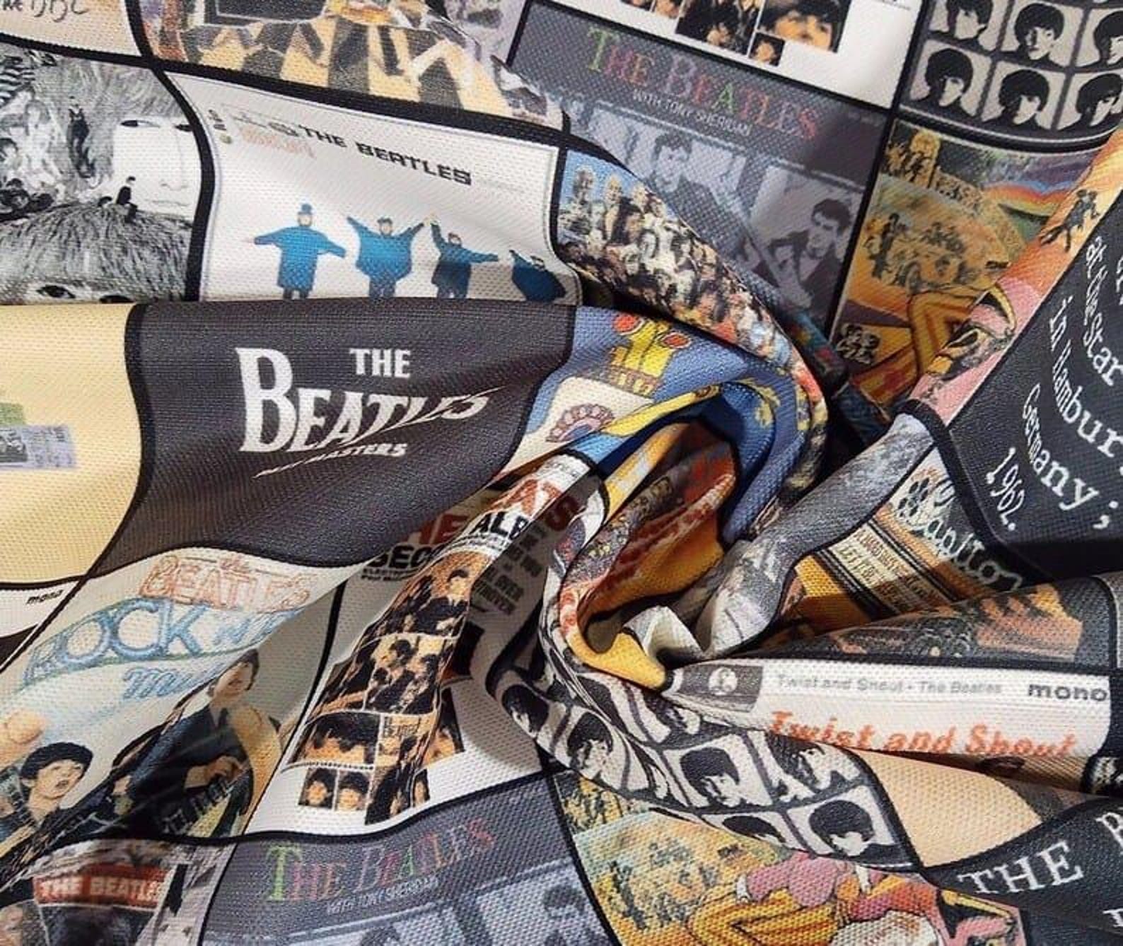 Beatles Fabric, Upholstery Fabric by the Yard, Digital Printed Fabric ...