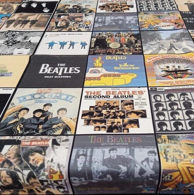 Beatles Fabric, Upholstery Fabric by the Yard, Digital Printed Fabric ...