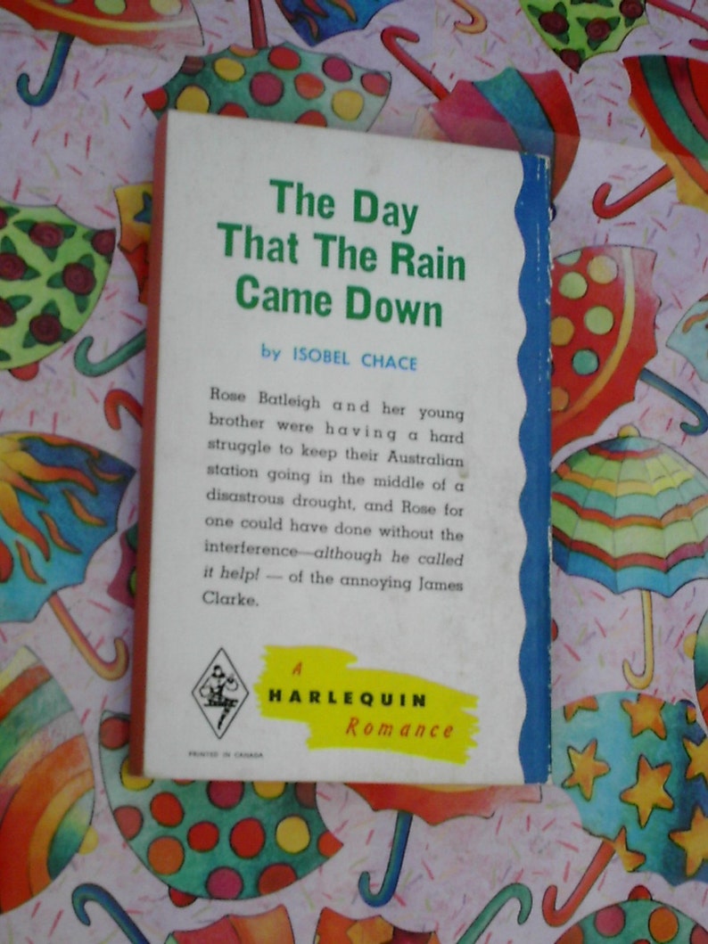 The Day the Rain Came Down Paper Back - Etsy