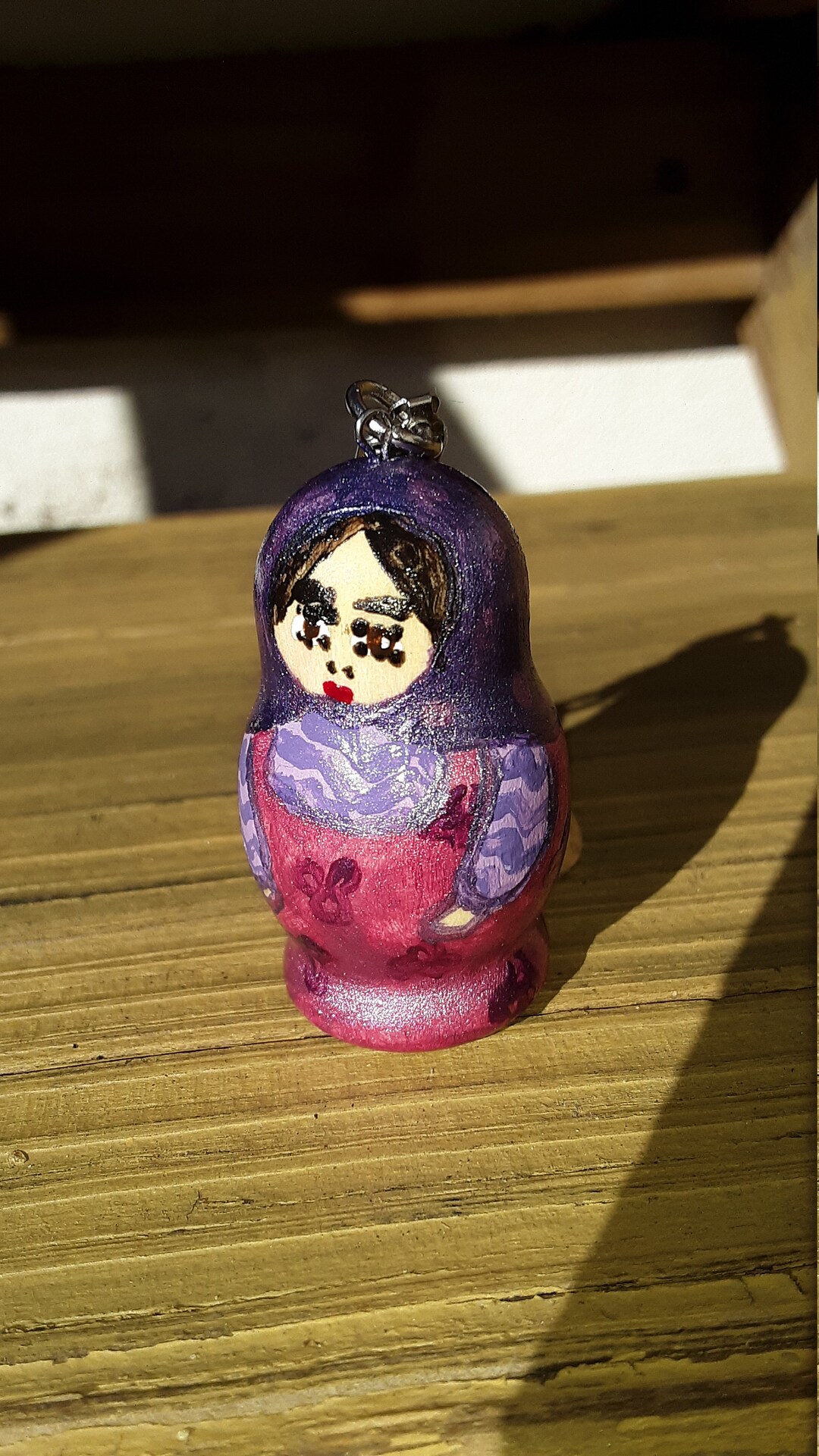 Matryoshka Keychain Zipperpull Ooak - Etsy
