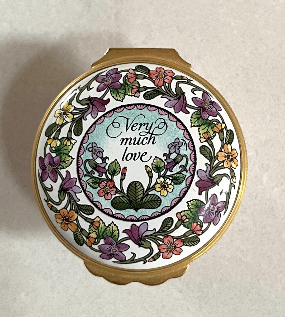Halcyon Days Enamels ‘very Much Love’ Trinket Box Limited Edition - Etsy
