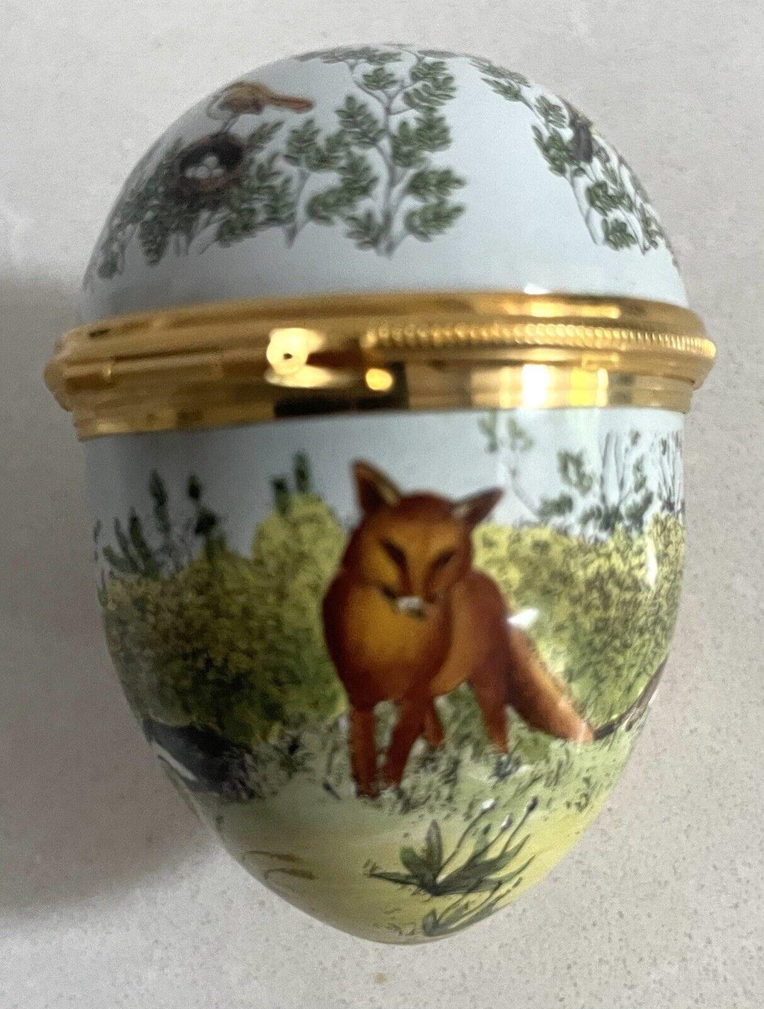 Halcyon Days Enamels British Wildlife Limited Edition Egg Trinket Box ...