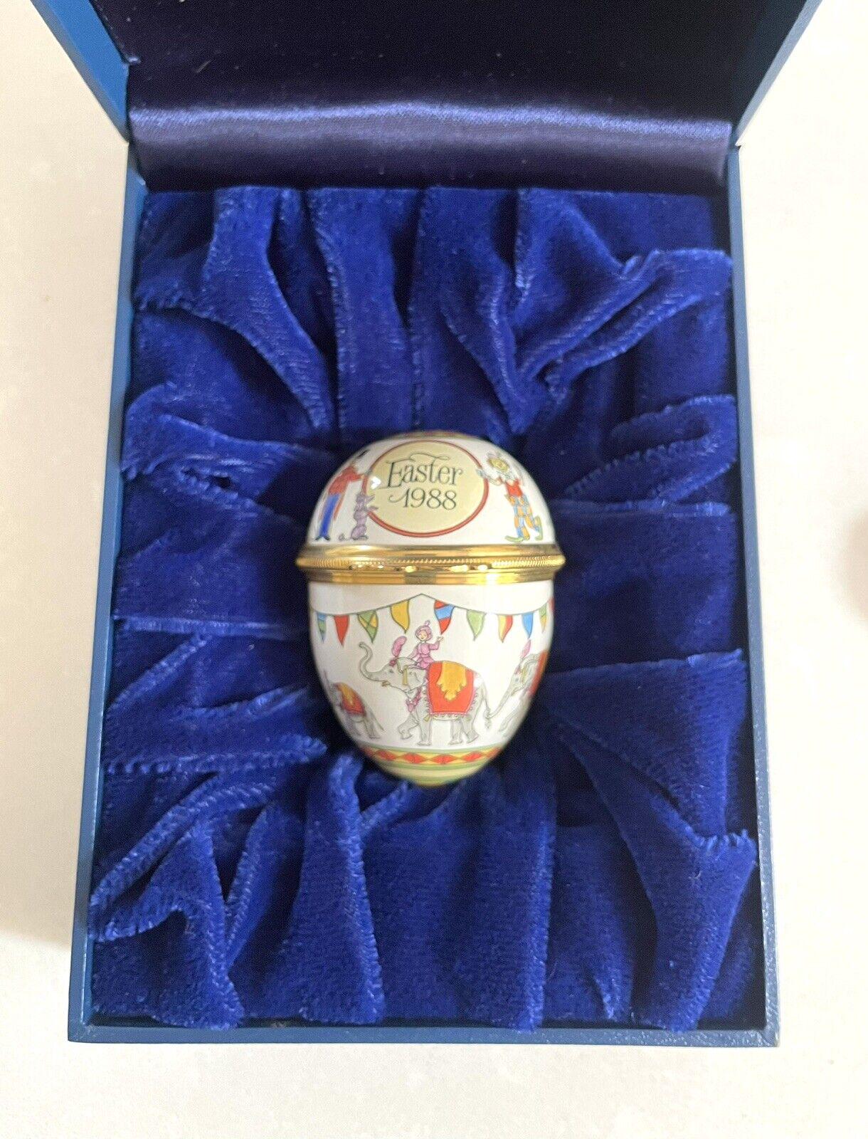 Halcyon Days Enamels Circus Easter Egg With Original Stand and Box - Etsy