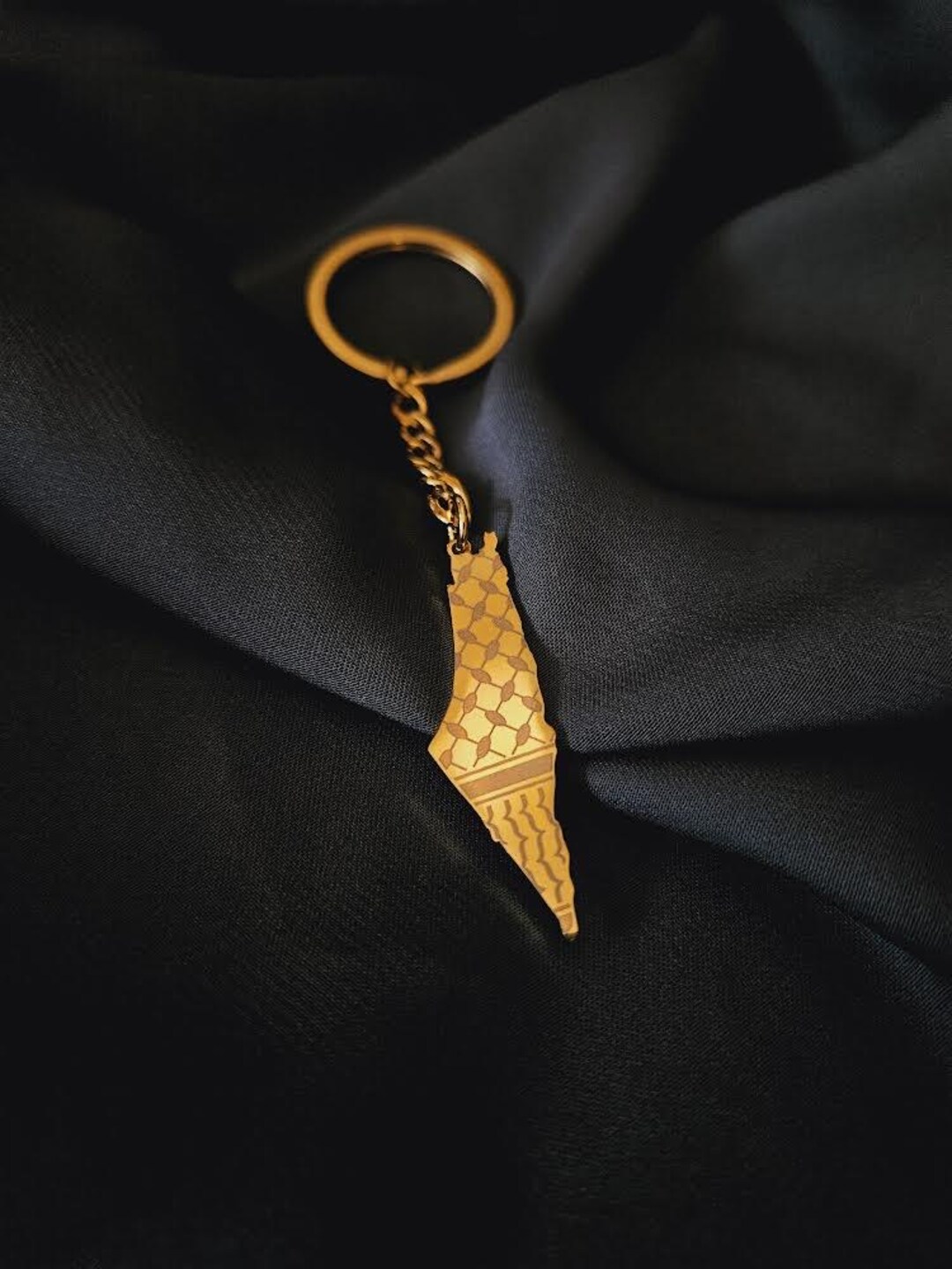 Good Silver Palestine Keffiyeh Pattern Keychain - Etsy