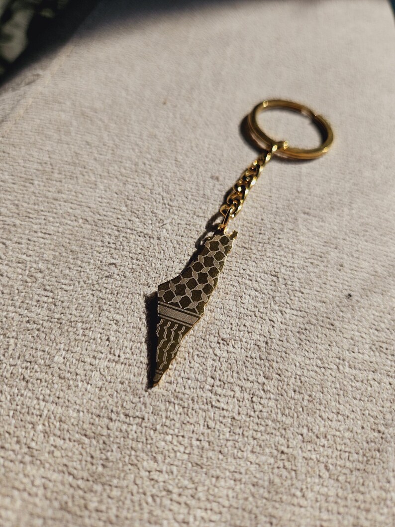 Good Silver Palestine Keffiyeh Pattern Keychain - Etsy