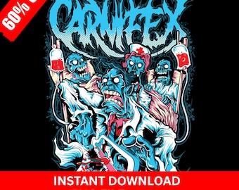 Heavy Metal Band T-shirt Designs PNG Digital Download 300DPI REGULATION ...