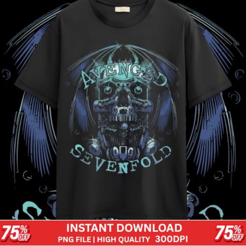 30 Heavy Metal DESIGN Avenged Sevenfold DTF & Sublimation (digital ...