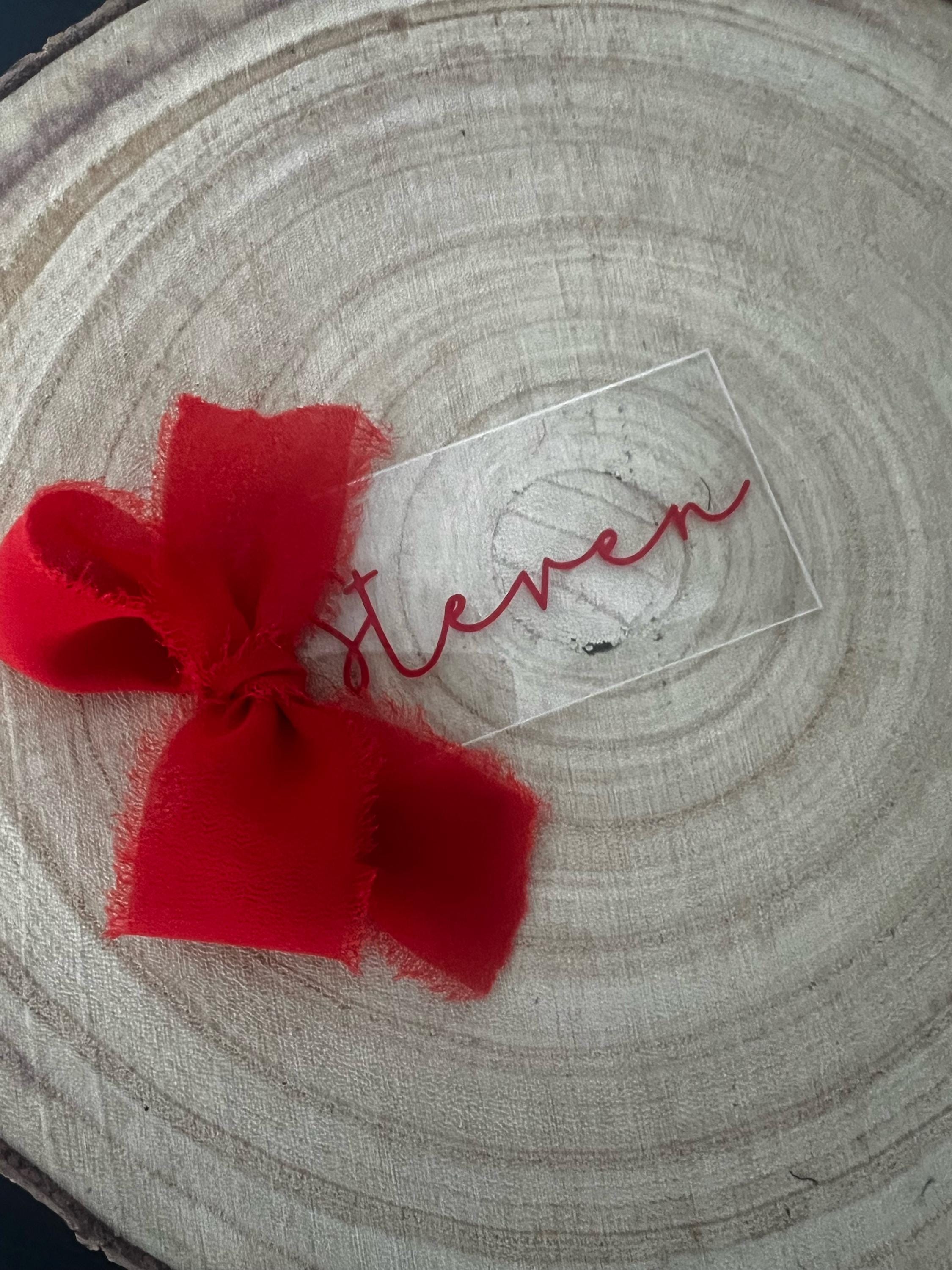 Acrylic Place Name, Table Names, Christmas Table Decor, Name Cards ...