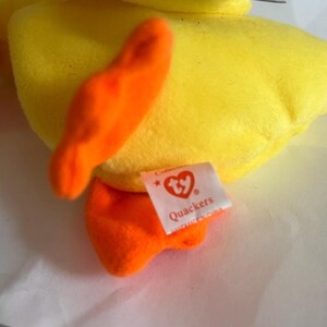 Mint - Rare 1993 QUACKERS Ty Beanie Baby - PVC Pellets - Tag Errors - Etsy